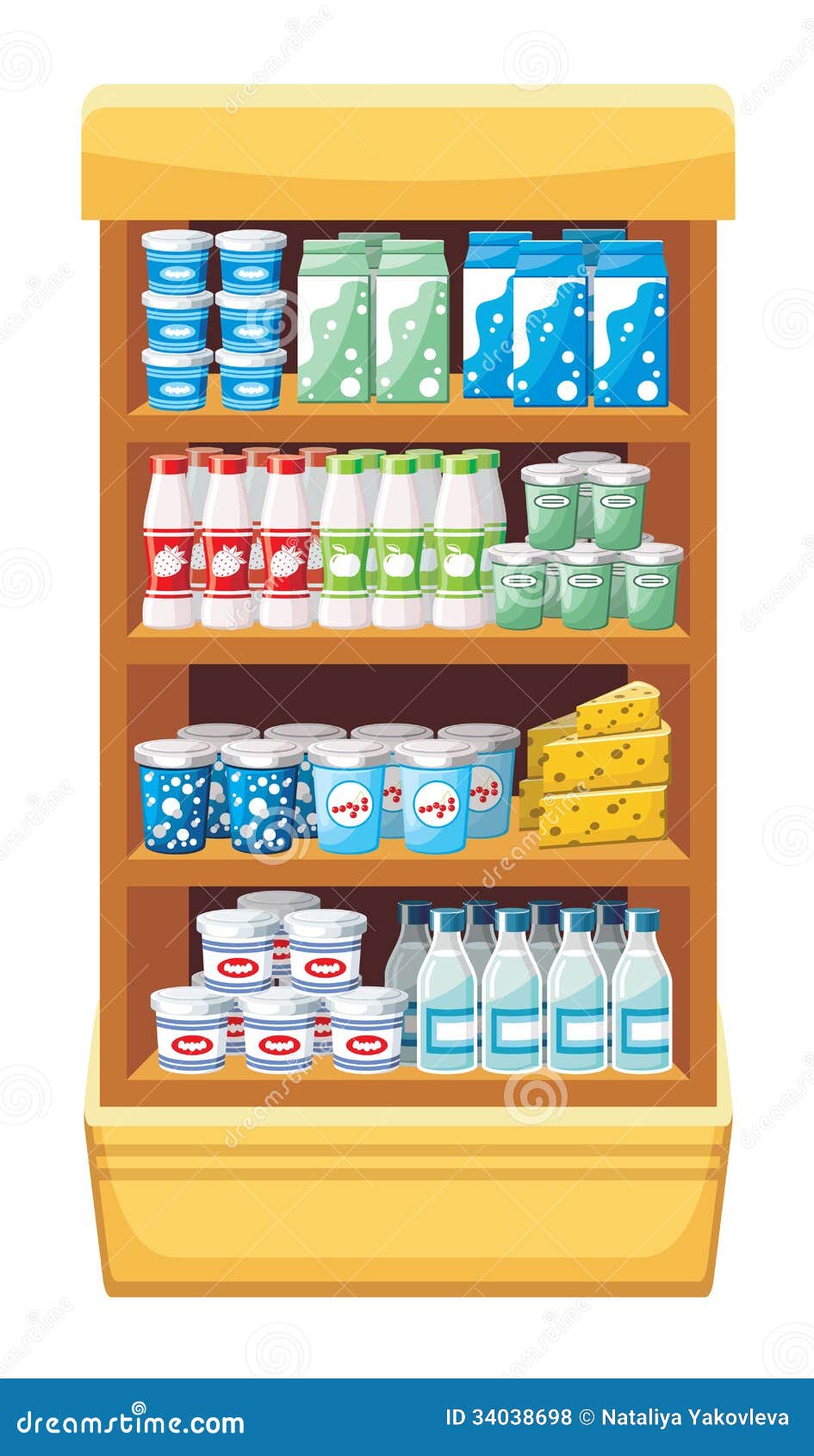 Grocery Store Shelves Clip Art