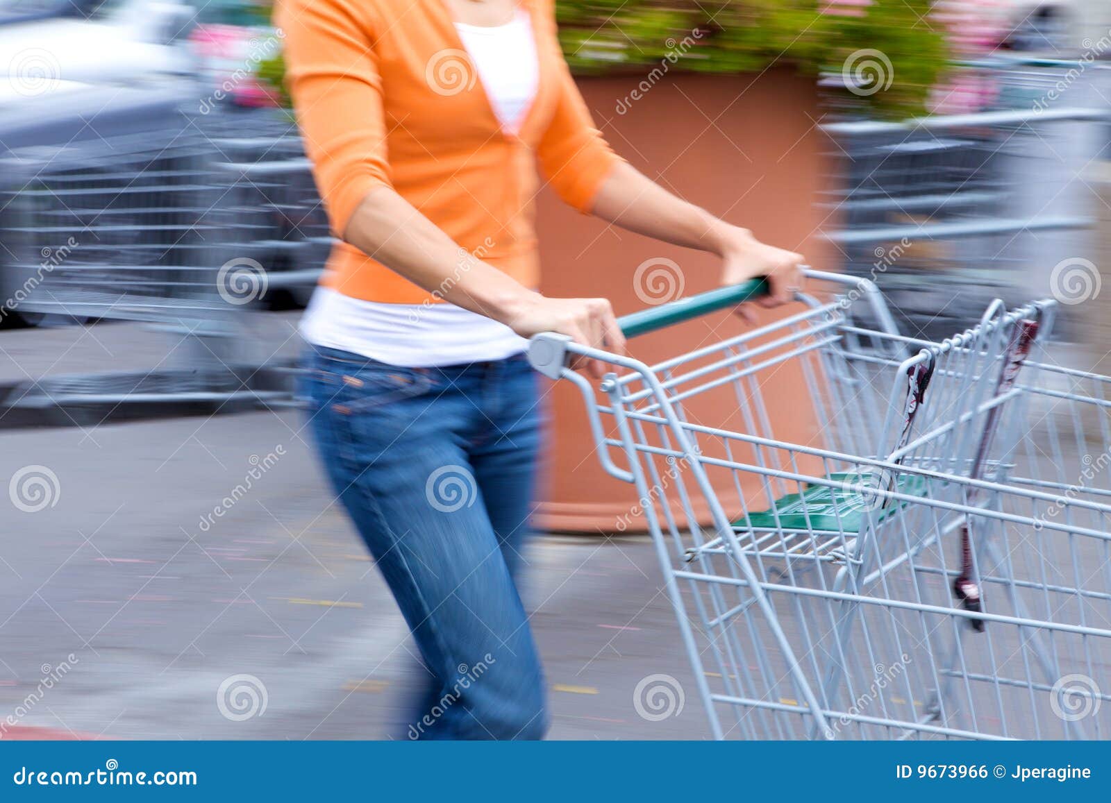 Supermarket Shopper stock photo. Image of buying, consumerism - 9673966