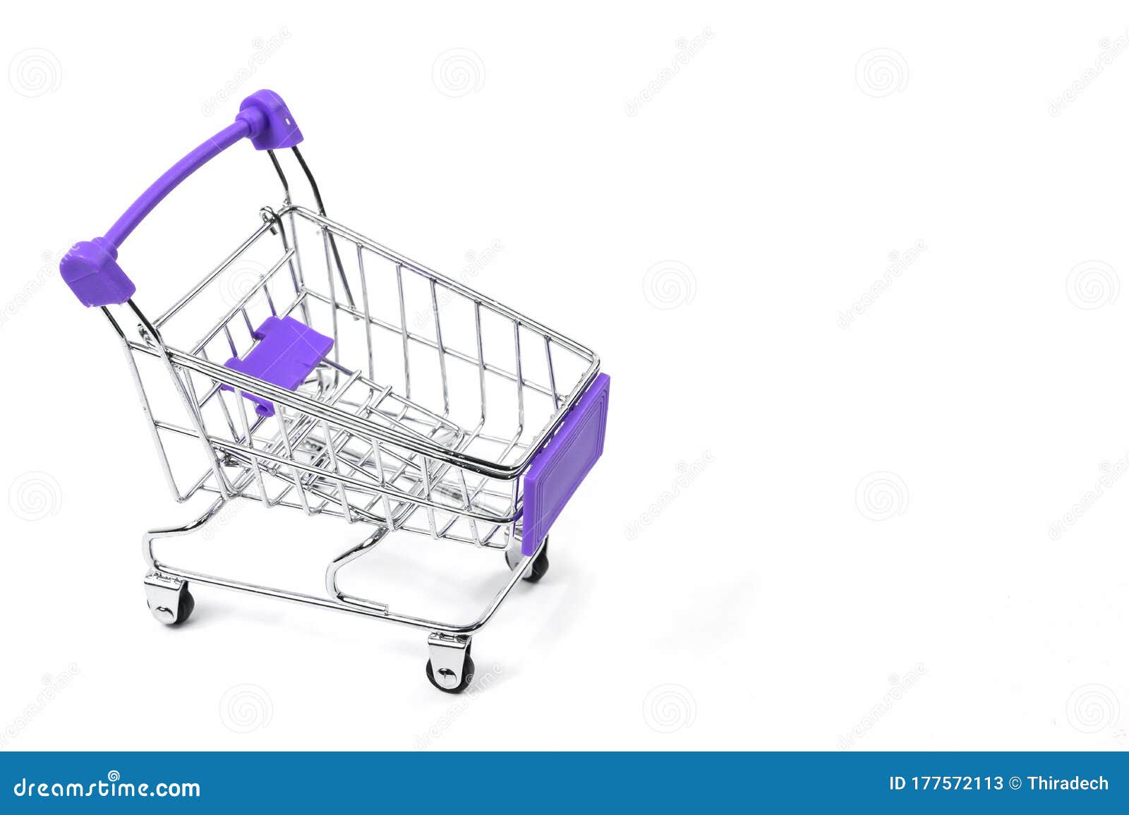 Supermarket Shopping Cart Simulation Stock Illustration - Illustration ...