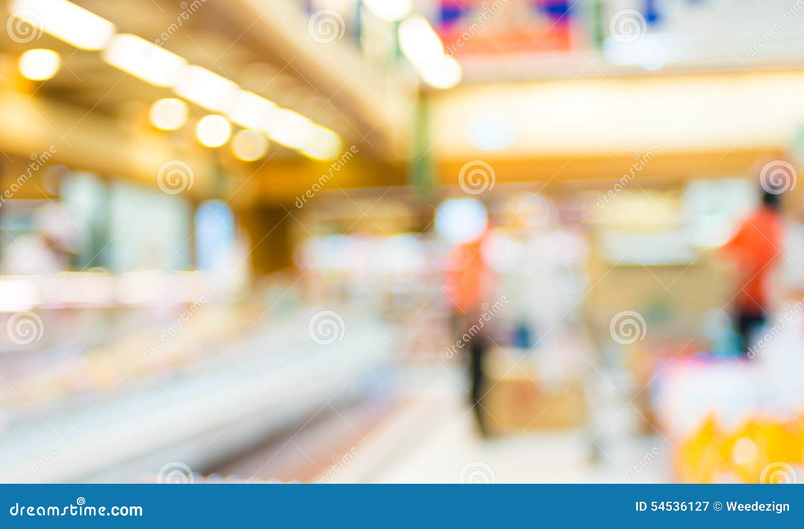 Supermarket Store Blurred Background with Bokeh,defocused Light Stock ...