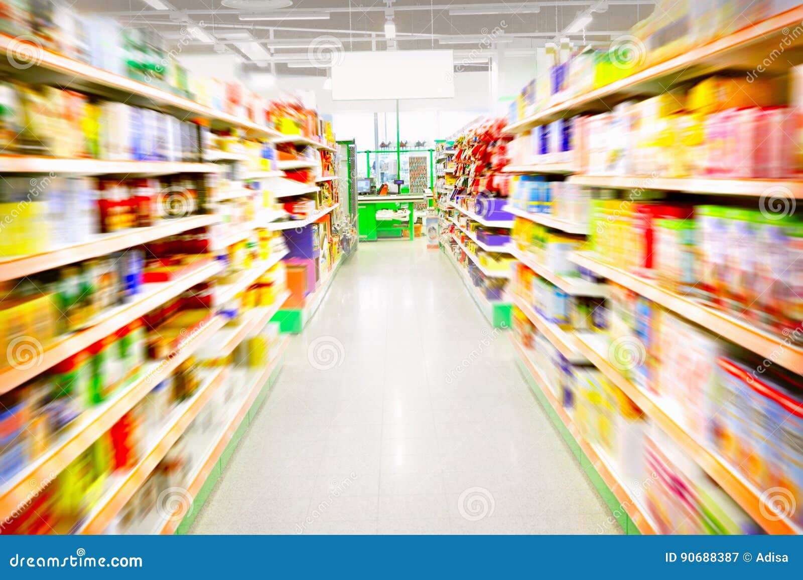 Supermarket stock image. Image of market, products, aisle - 90688387