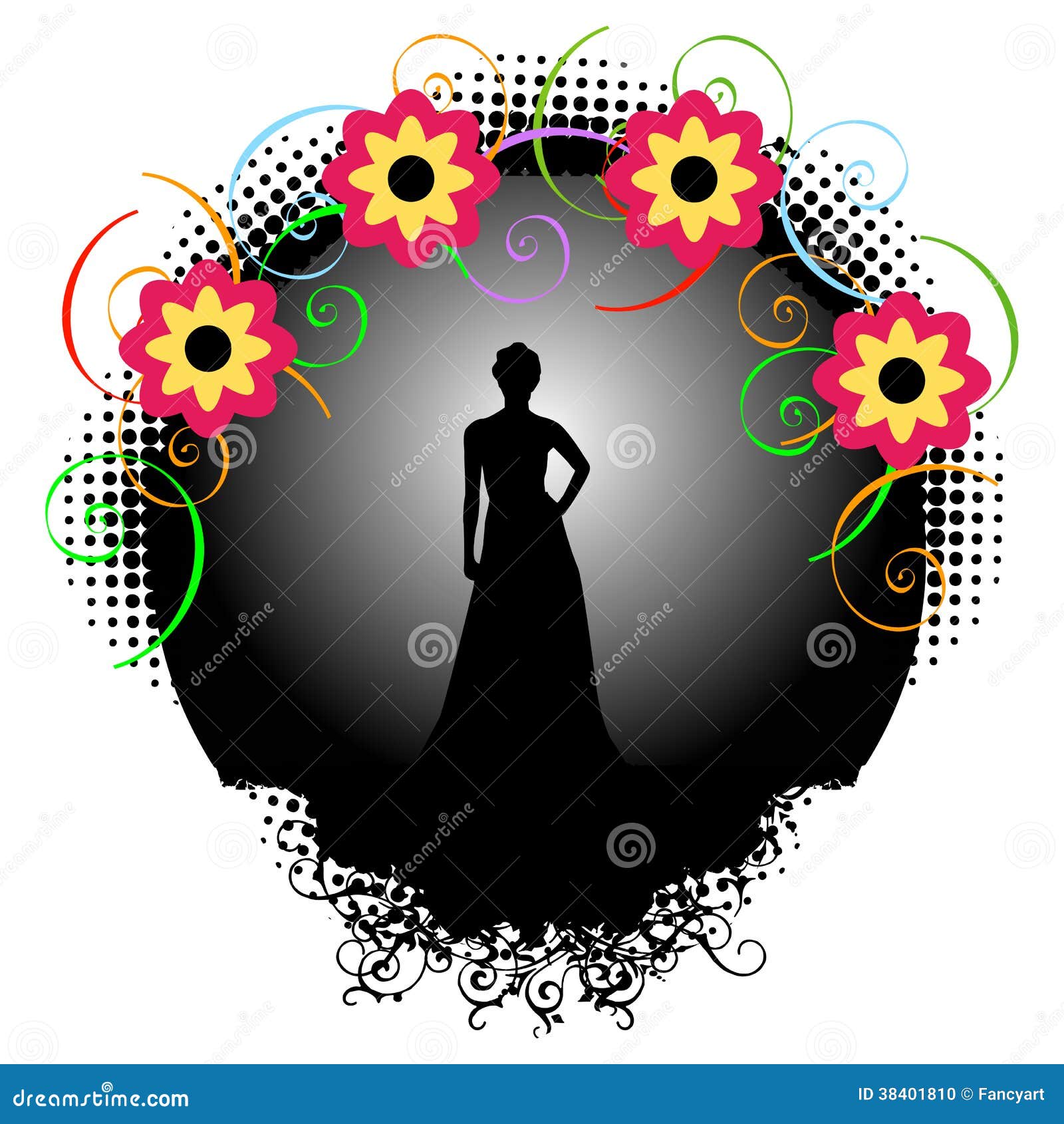 Supermodel stock vector. Illustration of model, person - 38401810