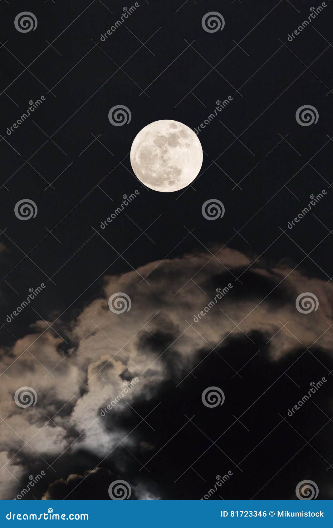 Moon At It Largest Also Called Super Moon, Moon With A Clear Night ...