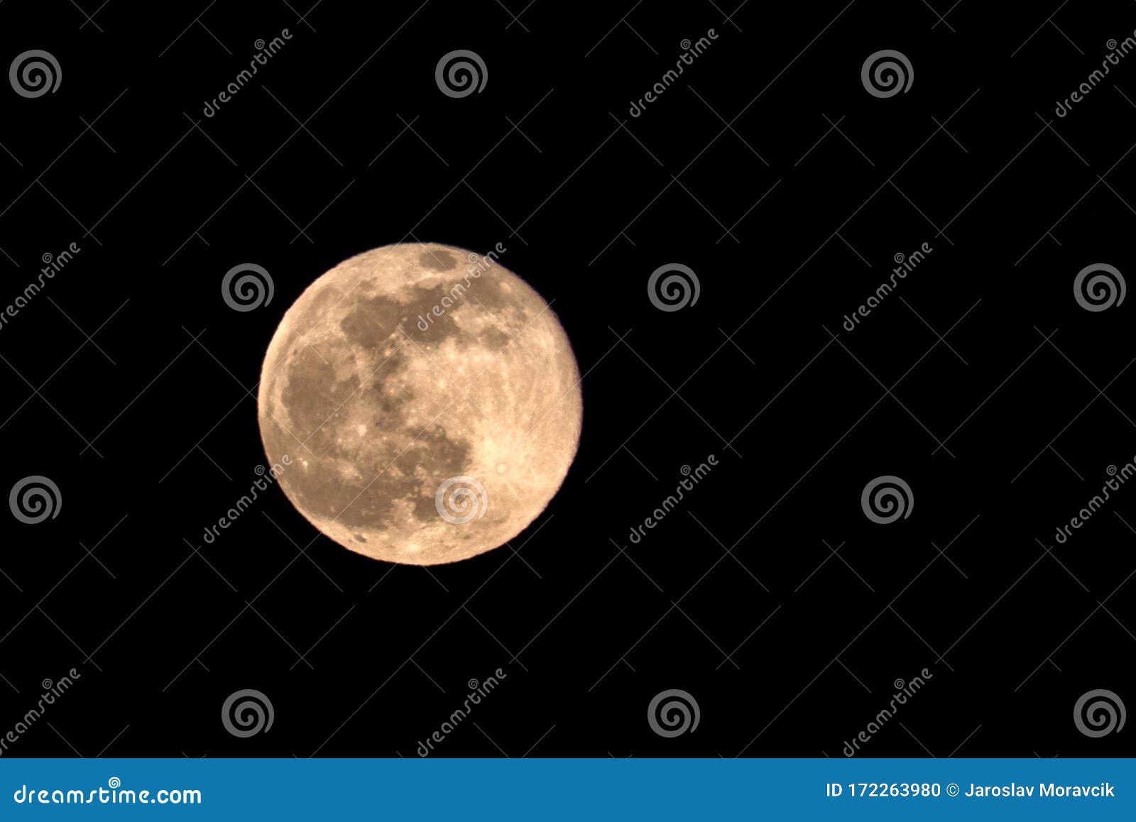 Supermoon on night sky stock photo. Image of huge, supermoon - 172263980