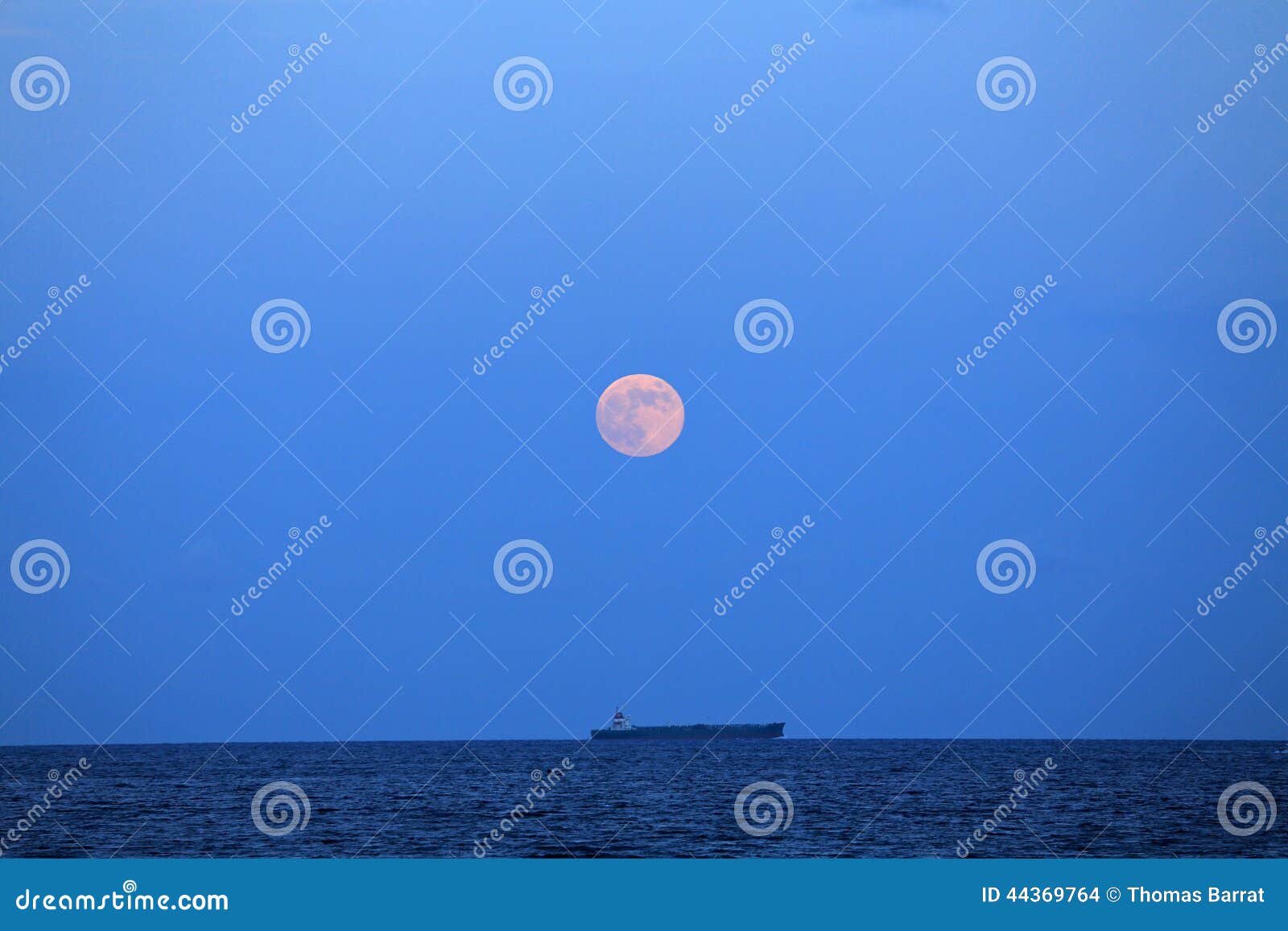 Supermoon stock photo. Image of lunar, ocean, moon, mystical - 44369764