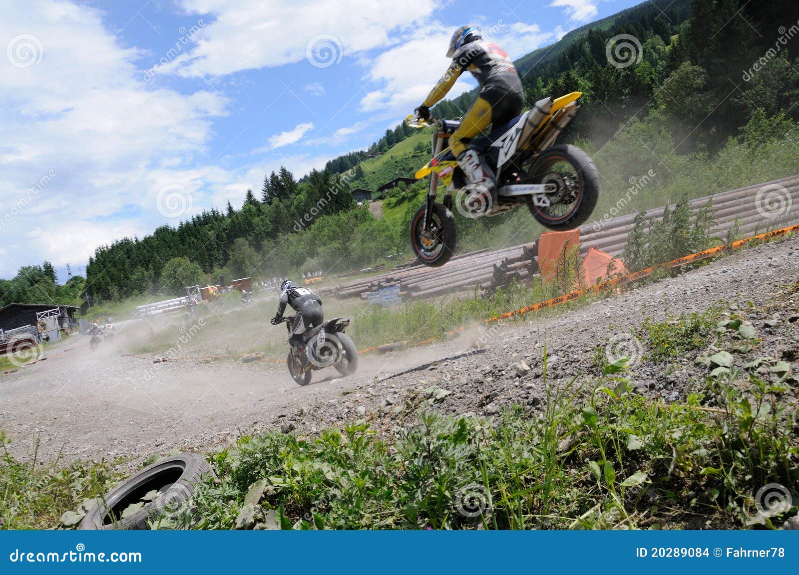 Supermoto race editorial stock image. Image of racing - 20289084
