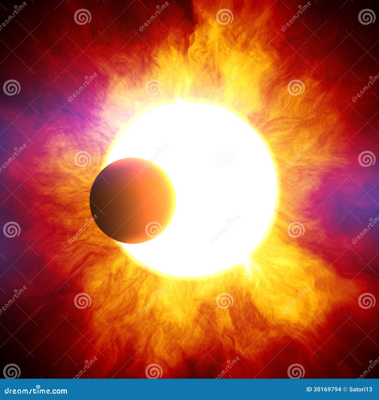 Supernova Burst in Deep Space Stock Illustration - Illustration of ...