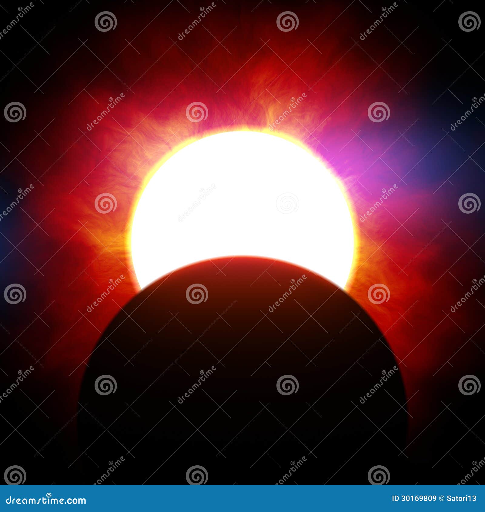 Supernova Burst in Deep Space Stock Illustration - Illustration of ...