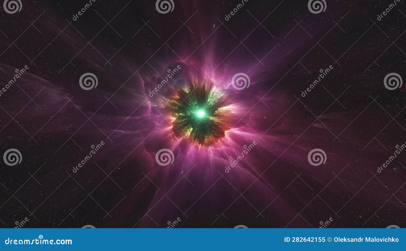 A Supernova that Exploded Forming a Nebula. Stock Video - Video of ...