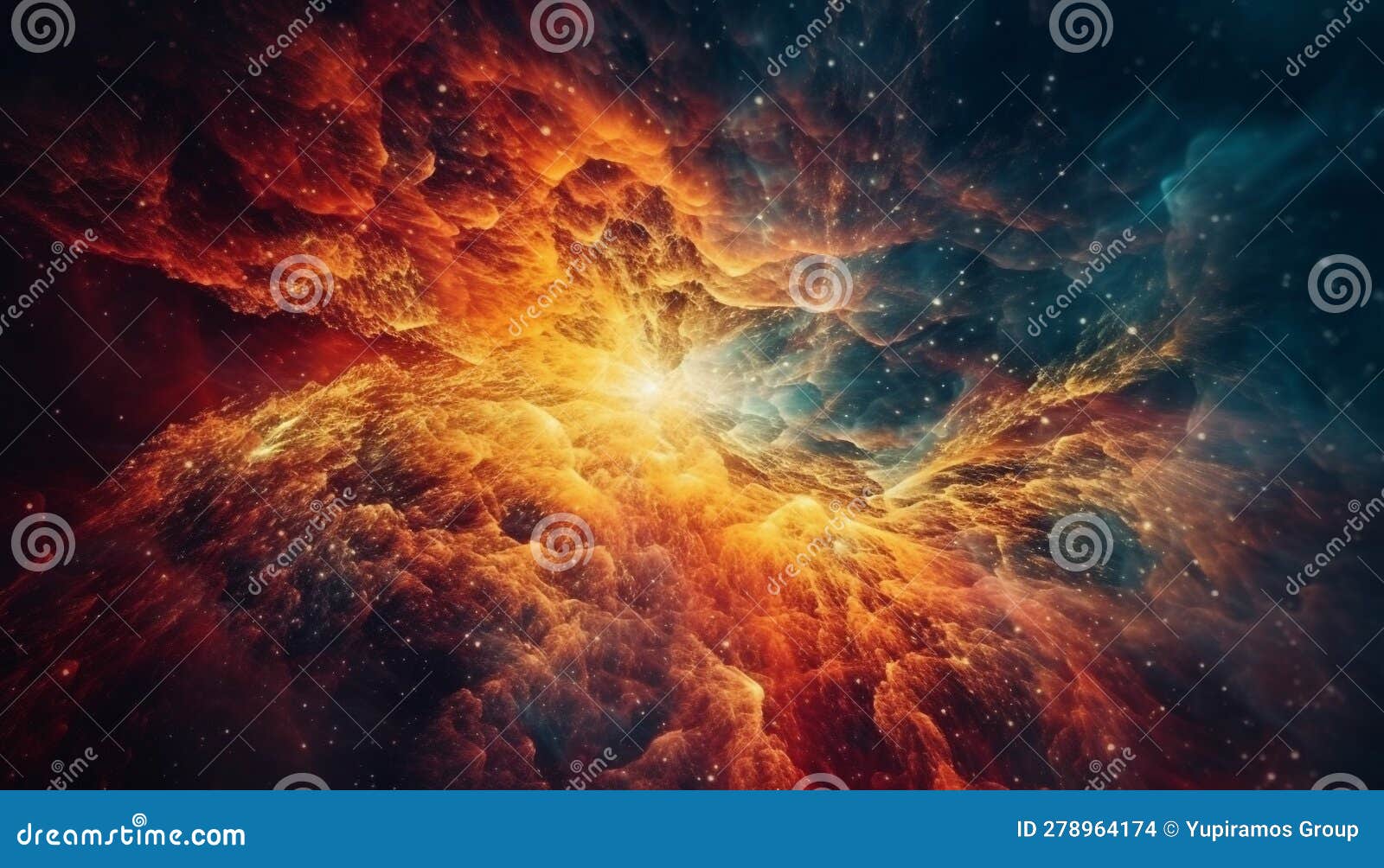 Supernova Exploding in Deep Space, a Natural Phenomenon of Creation ...