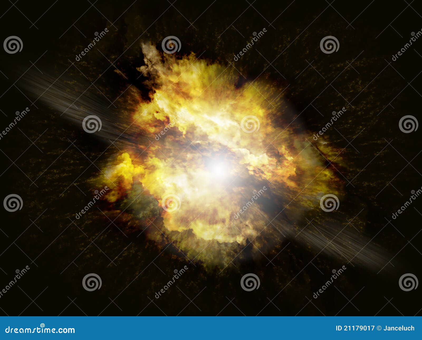 Supernova explosion stock illustration. Illustration of heat - 21179017