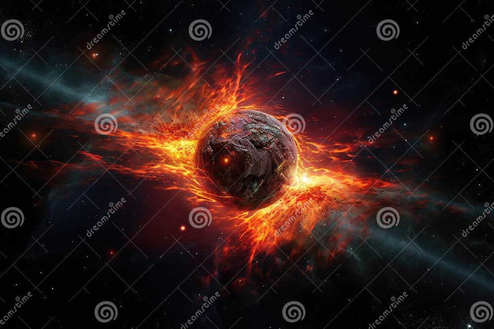 A Supernova Explosion Distorted by Gravitational Lensing Stock ...