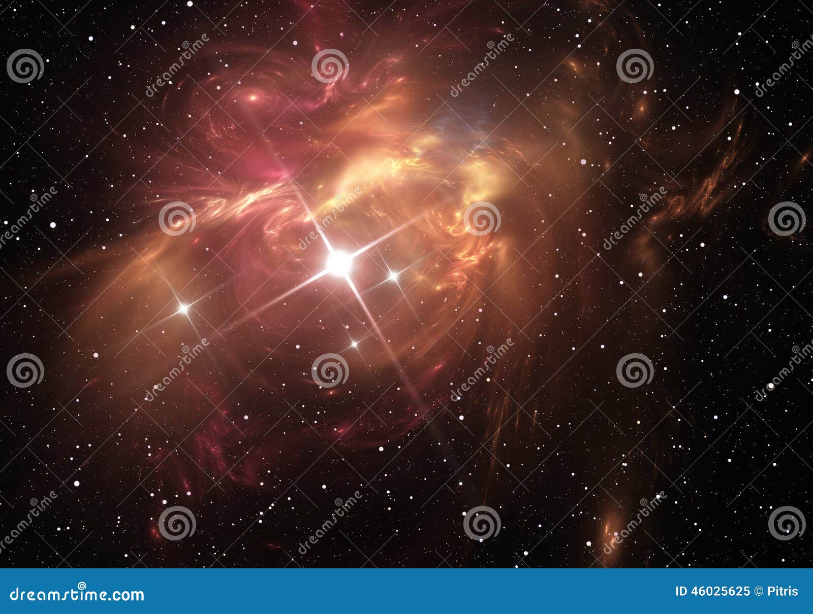 Supernova Nebular Explosion Background Showing The Universe Full Of ...