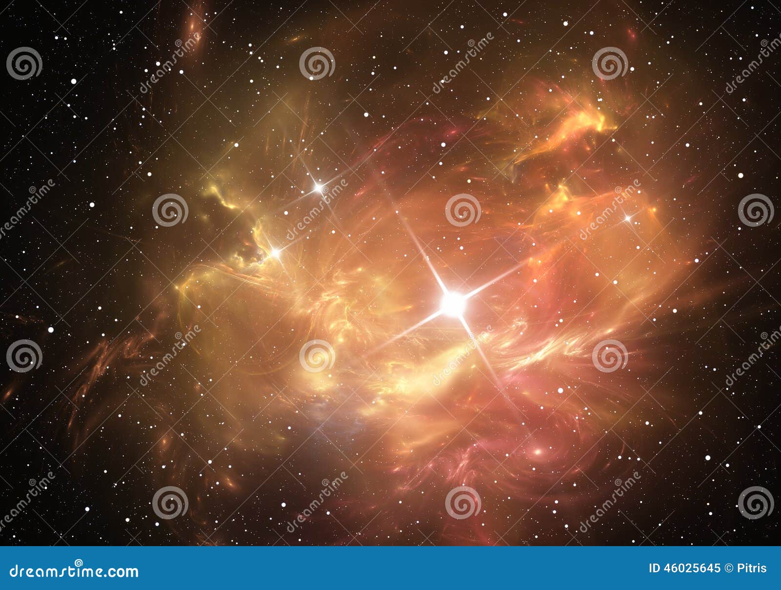 Supernova Nebular Explosion Background Showing The Universe Full Of ...