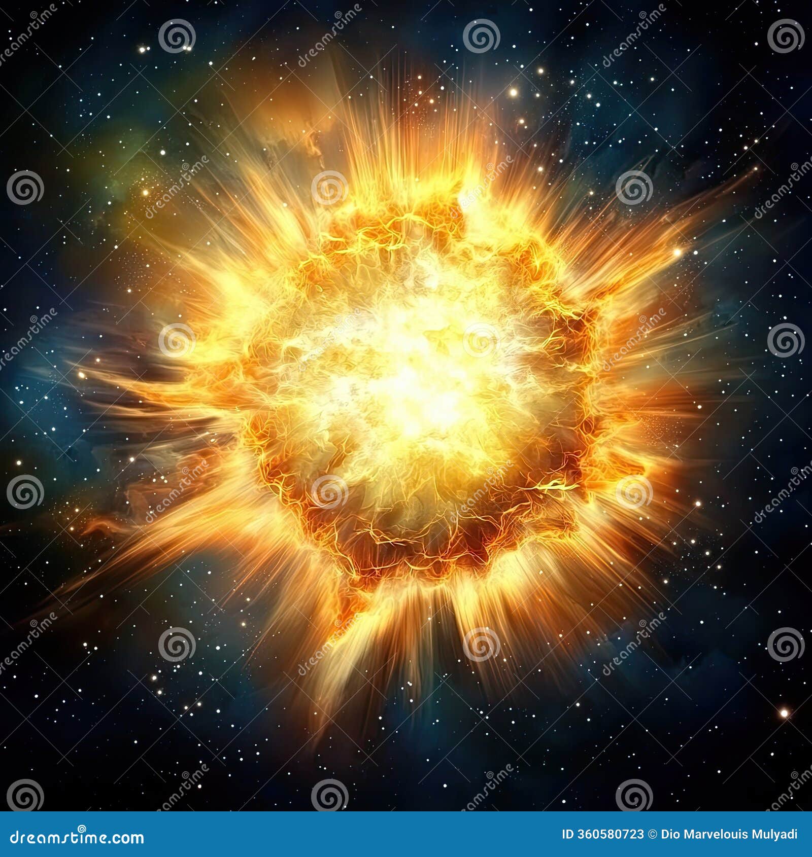 Supernova Explosion. Exoplanets, Astronaut In Deep Space. Science ...