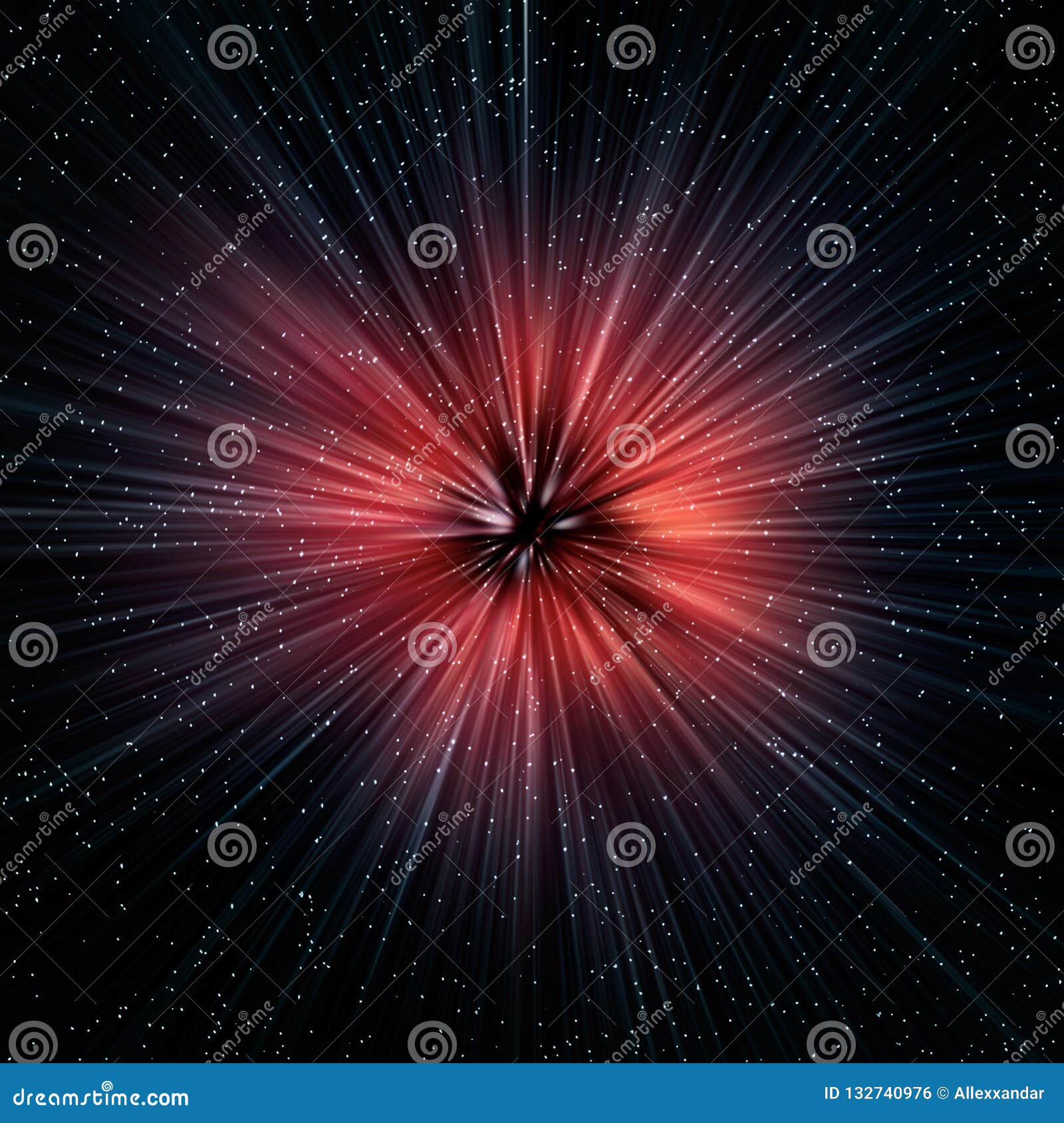 Supernova Explosion in Space Stock Illustration - Illustration of ...