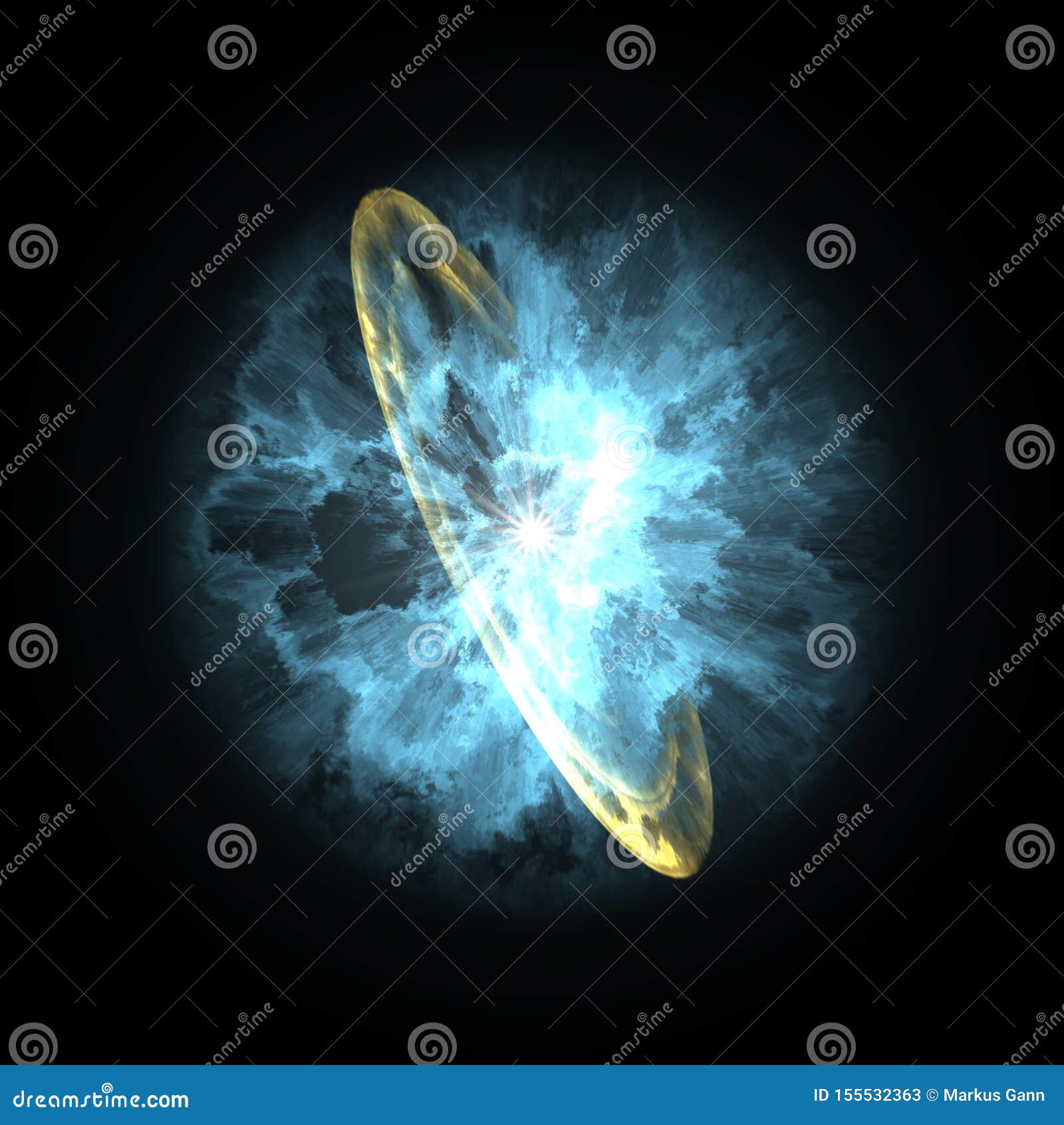 Supernova Explosion in Space Stock Illustration - Illustration of tilt ...