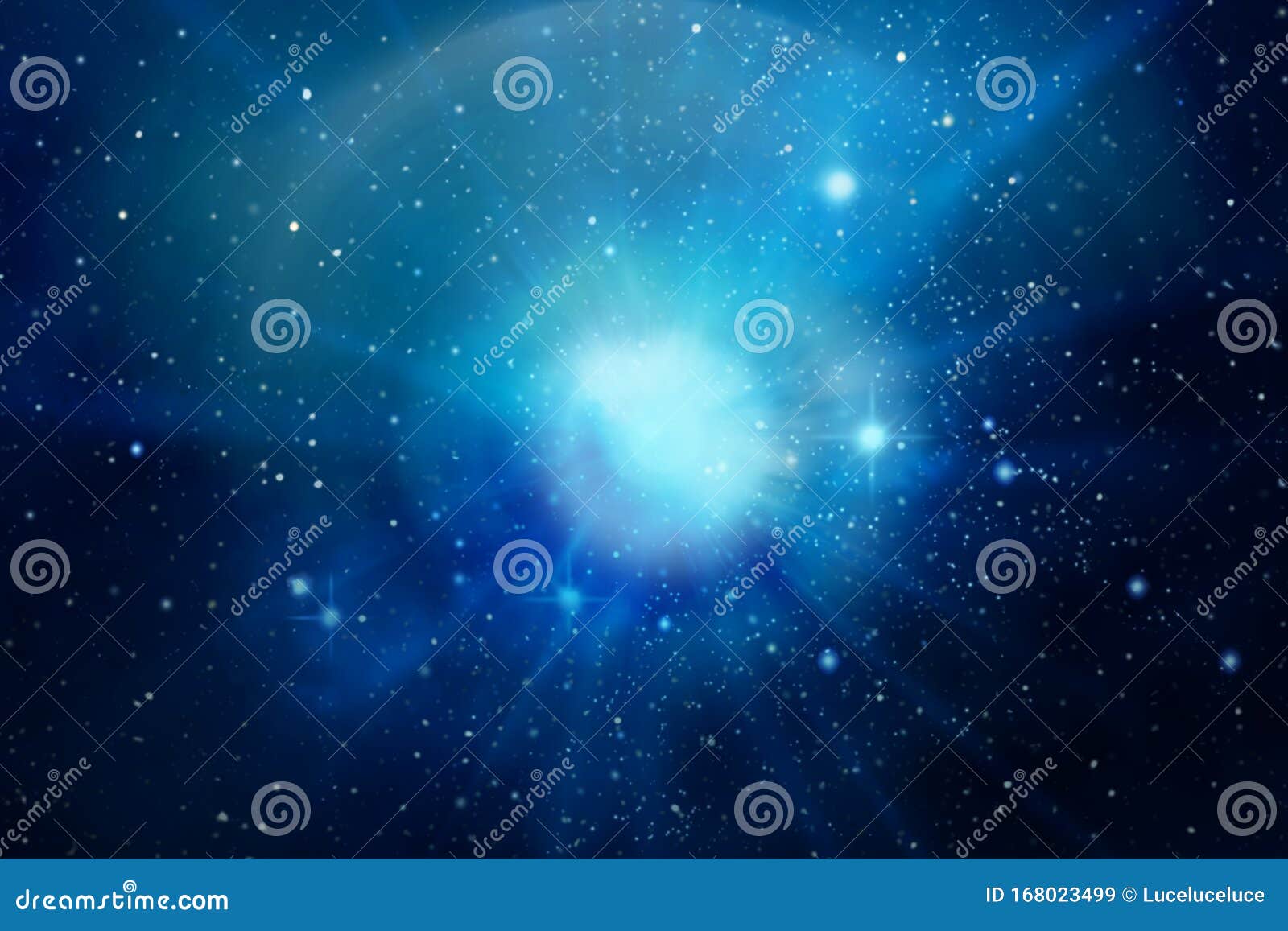 Blue Exploding Star Supernova