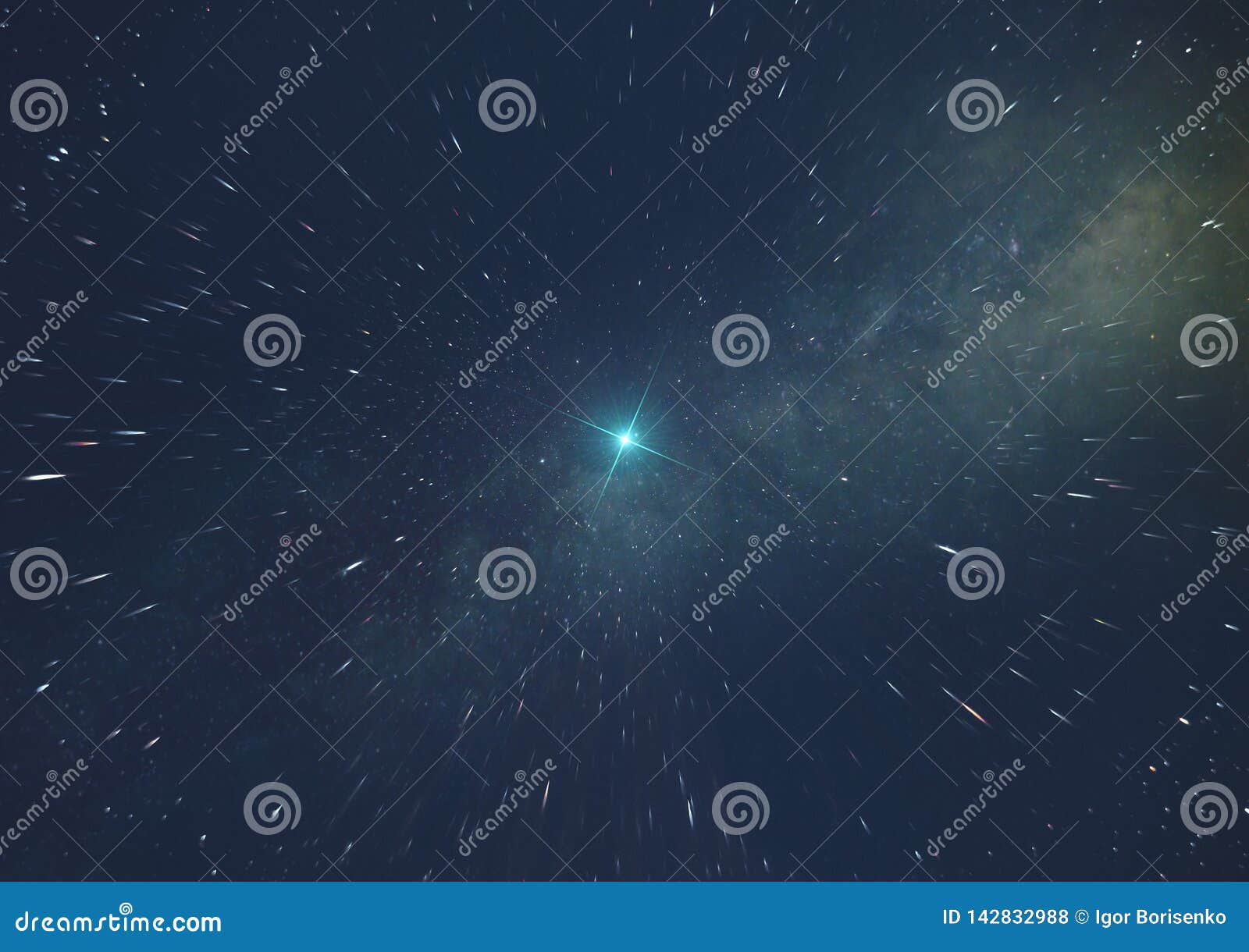 Supernova Light in Intergalactic Space on the Background of the Milky ...