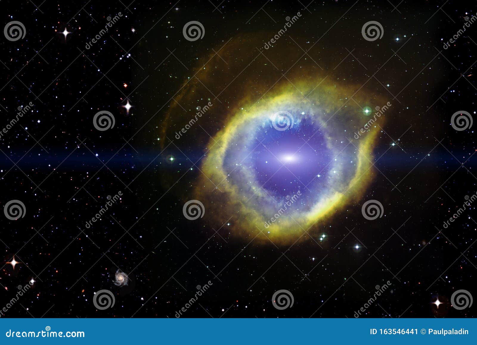 Supernova Nebula and Stars Field with Copyspace.the Infinite Universe ...