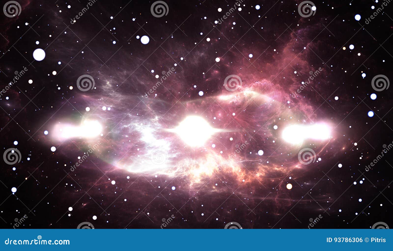 Supernova, Star Explosion with Hourglass Shaped Bubble of Gas and Dust ...