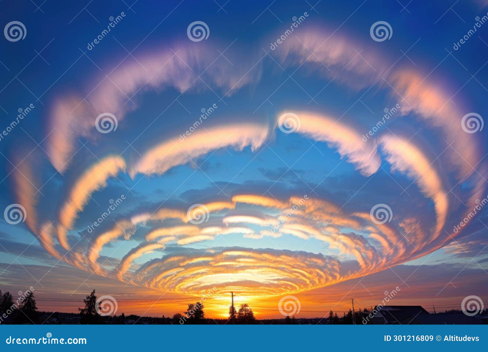 A Supernumerary Rainbow with Multiple Fainter Outer Bows Stock Image ...