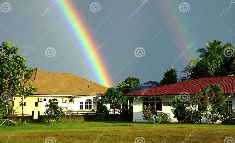 Supernumerary rainbows stock image. Image of iridescent - 20361781