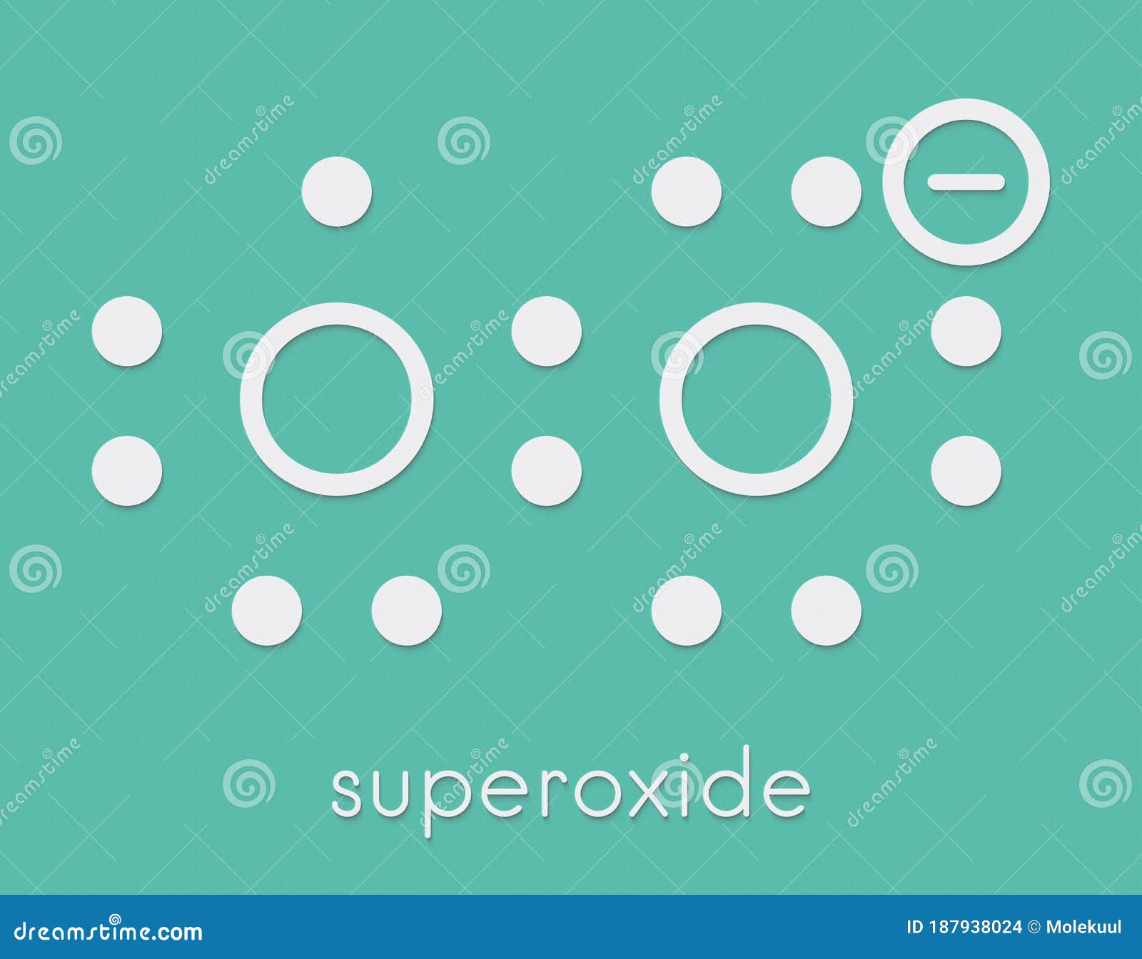Superoxide Free Radical. Skeletal Formula. Stock Photo | CartoonDealer ...