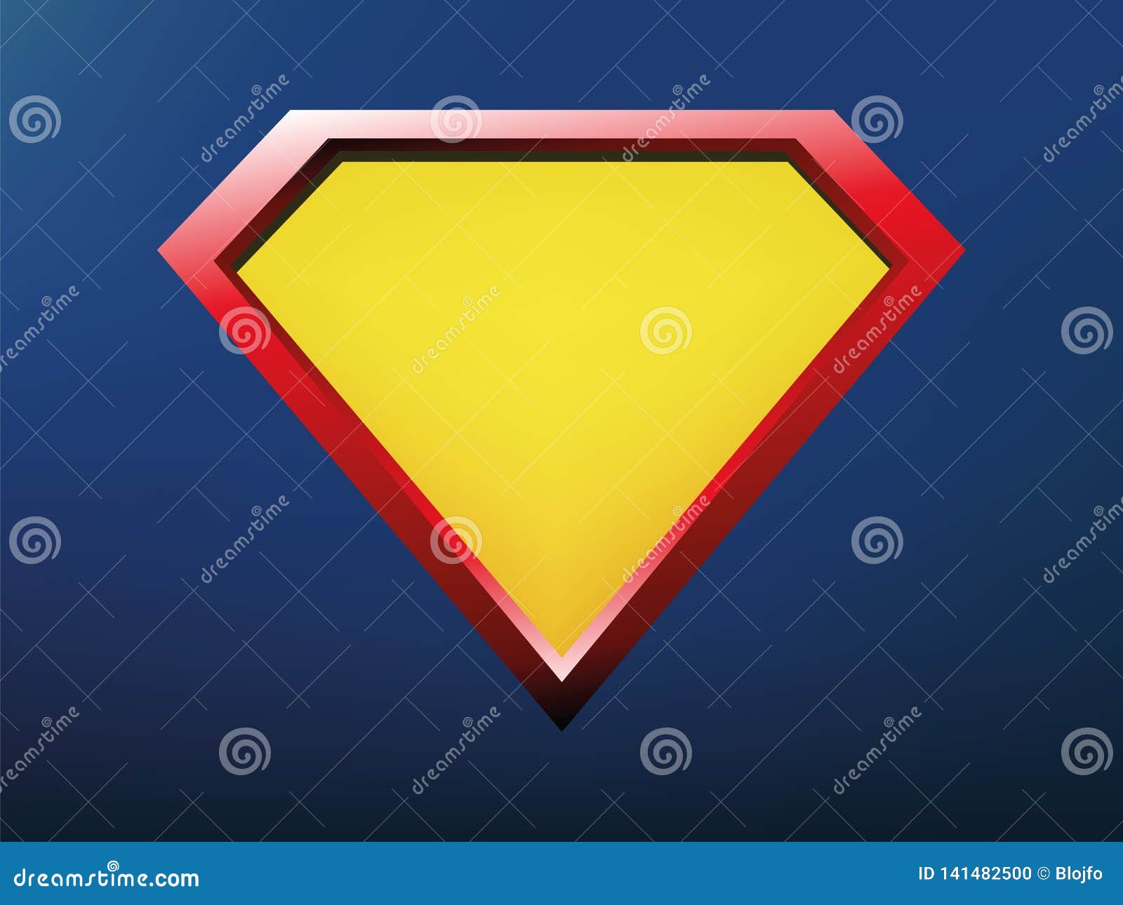 Supershield stock vector. Illustration of love, shield - 141482500