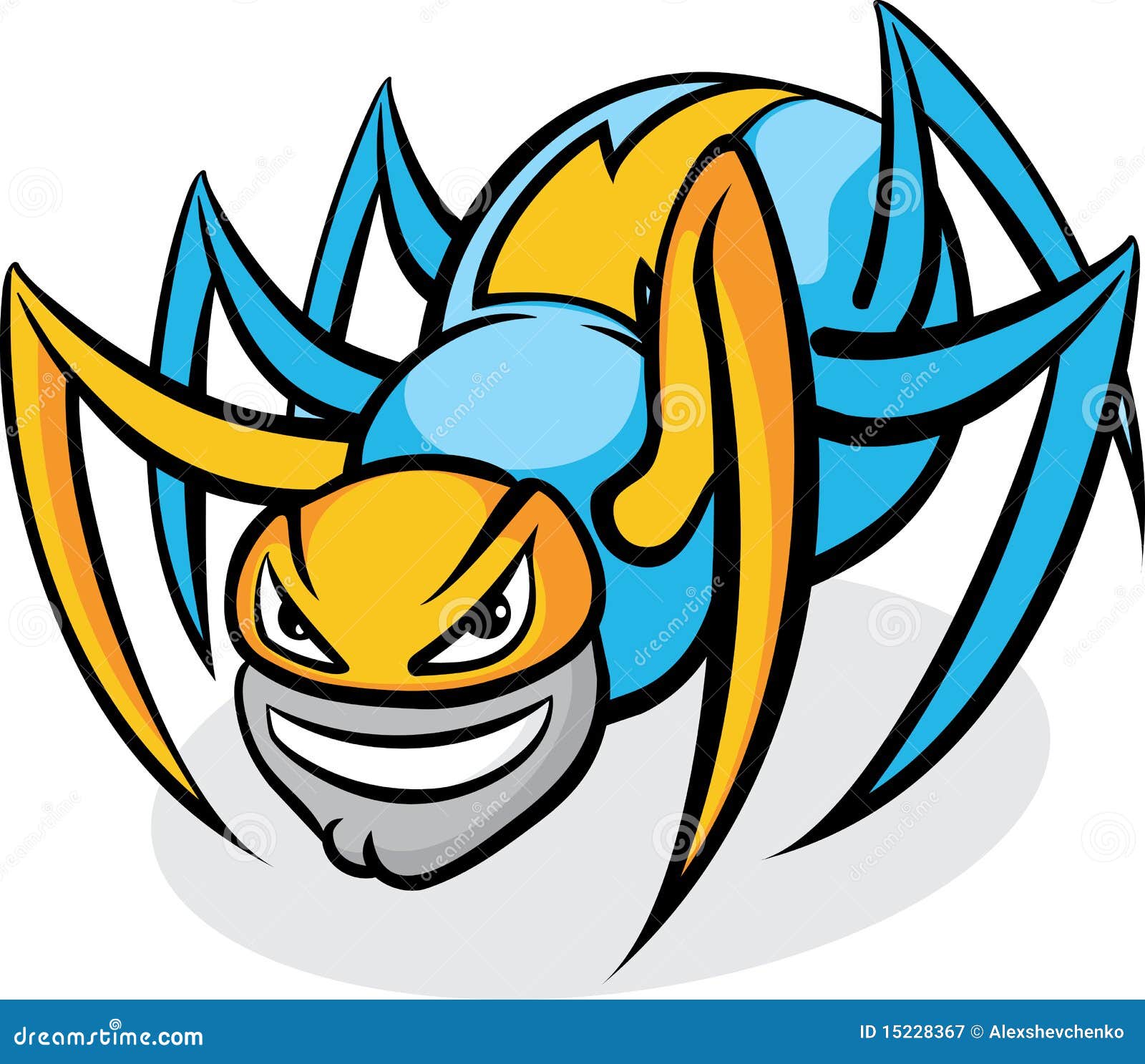 SuperSpider stock vector. Illustration of comic, cartoon - 15228367