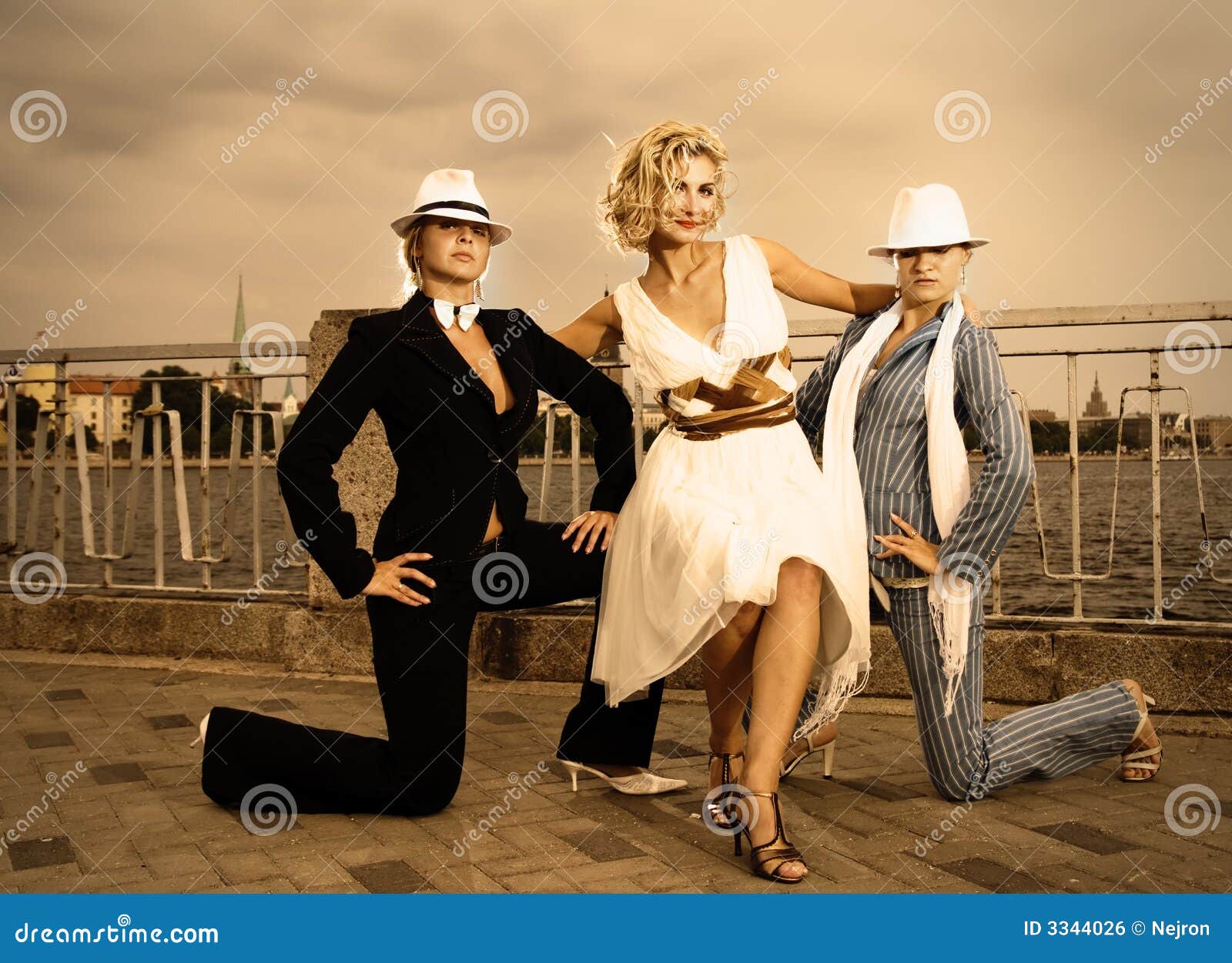 Superstar with bodyguards stock photo. Image of classic - 3344026