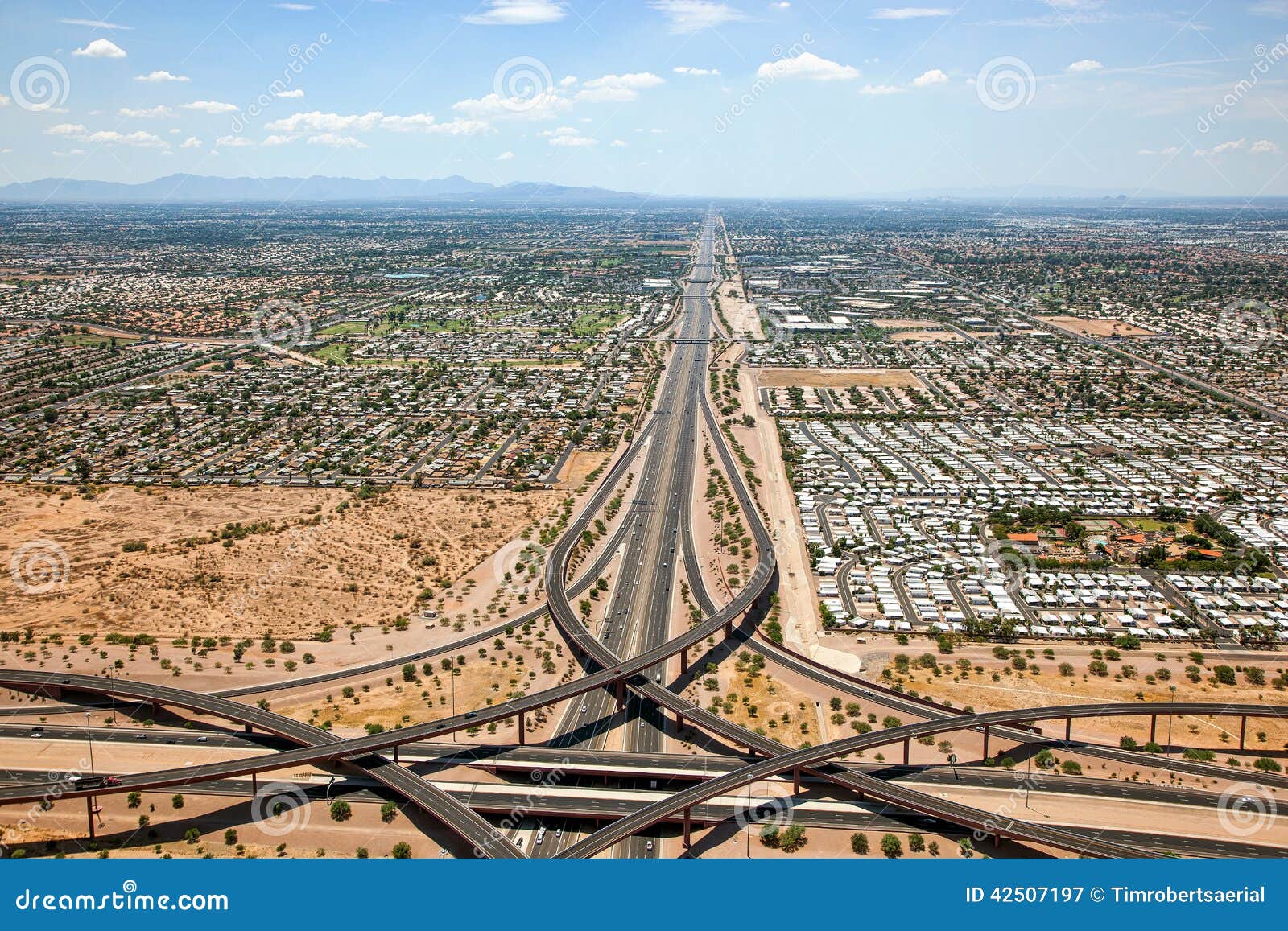 Superstition Freeway stock image. Image of interchange - 42507197