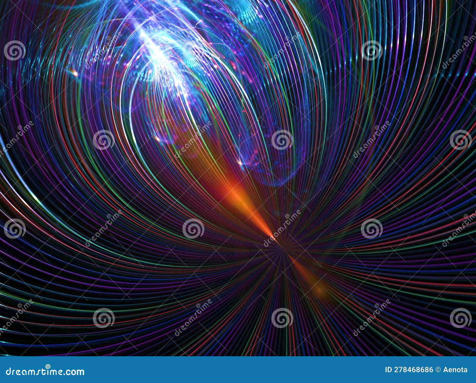 Superstring Theory - Physical Quantum Model Illustration Stock ...