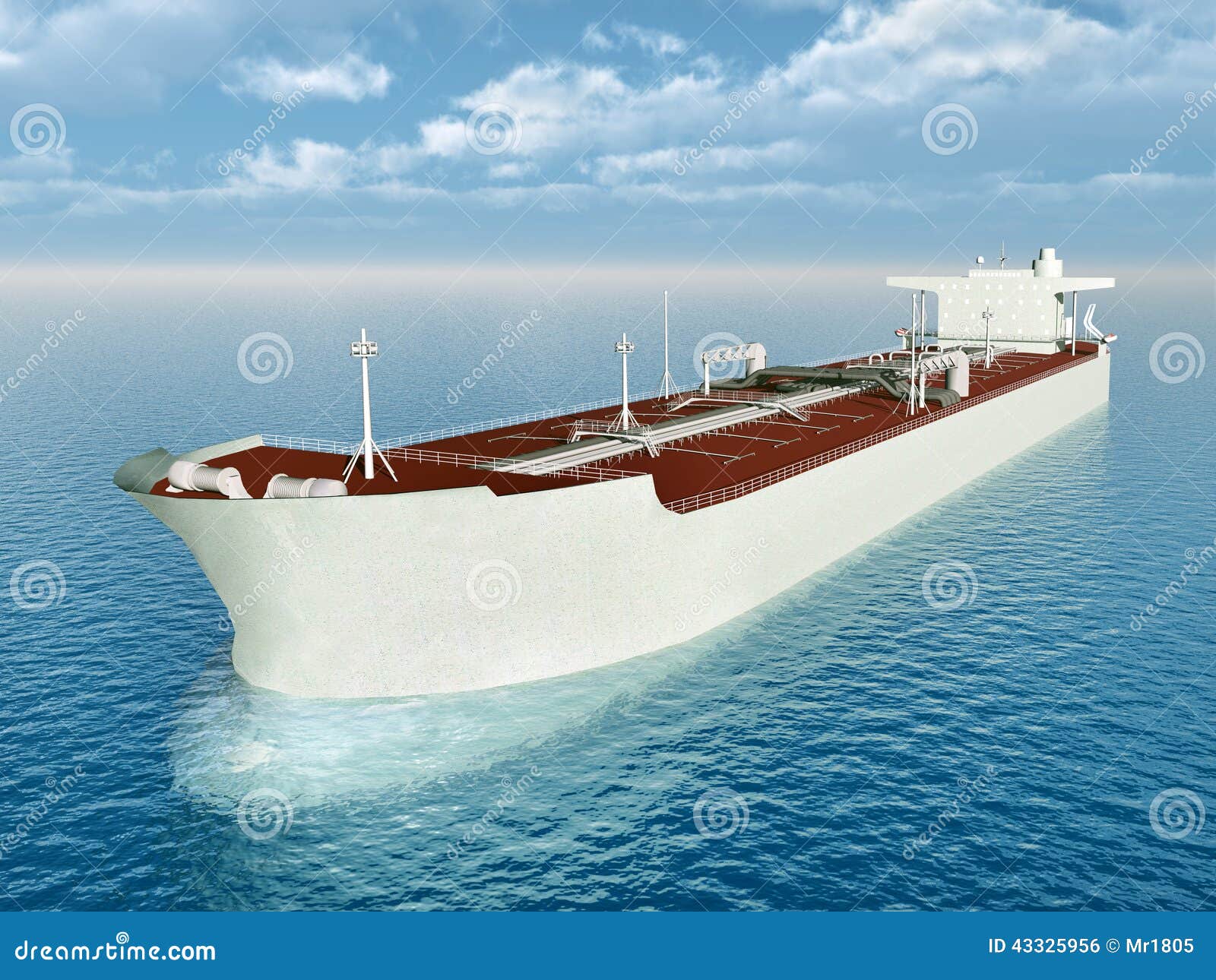 Supertanker Royalty-Free Cartoon | CartoonDealer.com #48702254