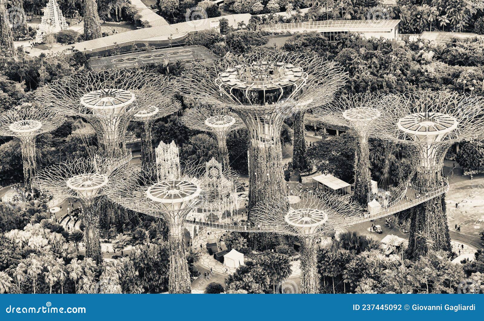 Supertrees at Gardens by the Bay. the Tree Structures are Fitted with ...