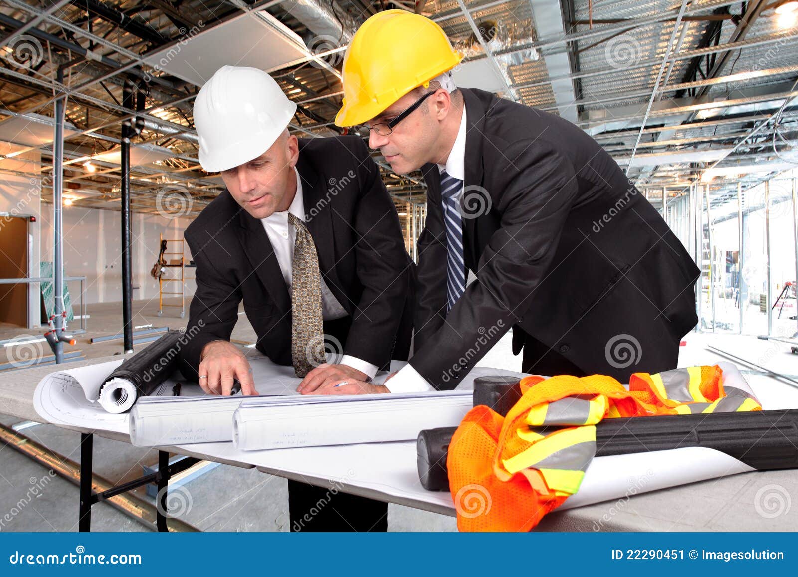 Supervising Construction Site Stock Image - Image of industrial ...