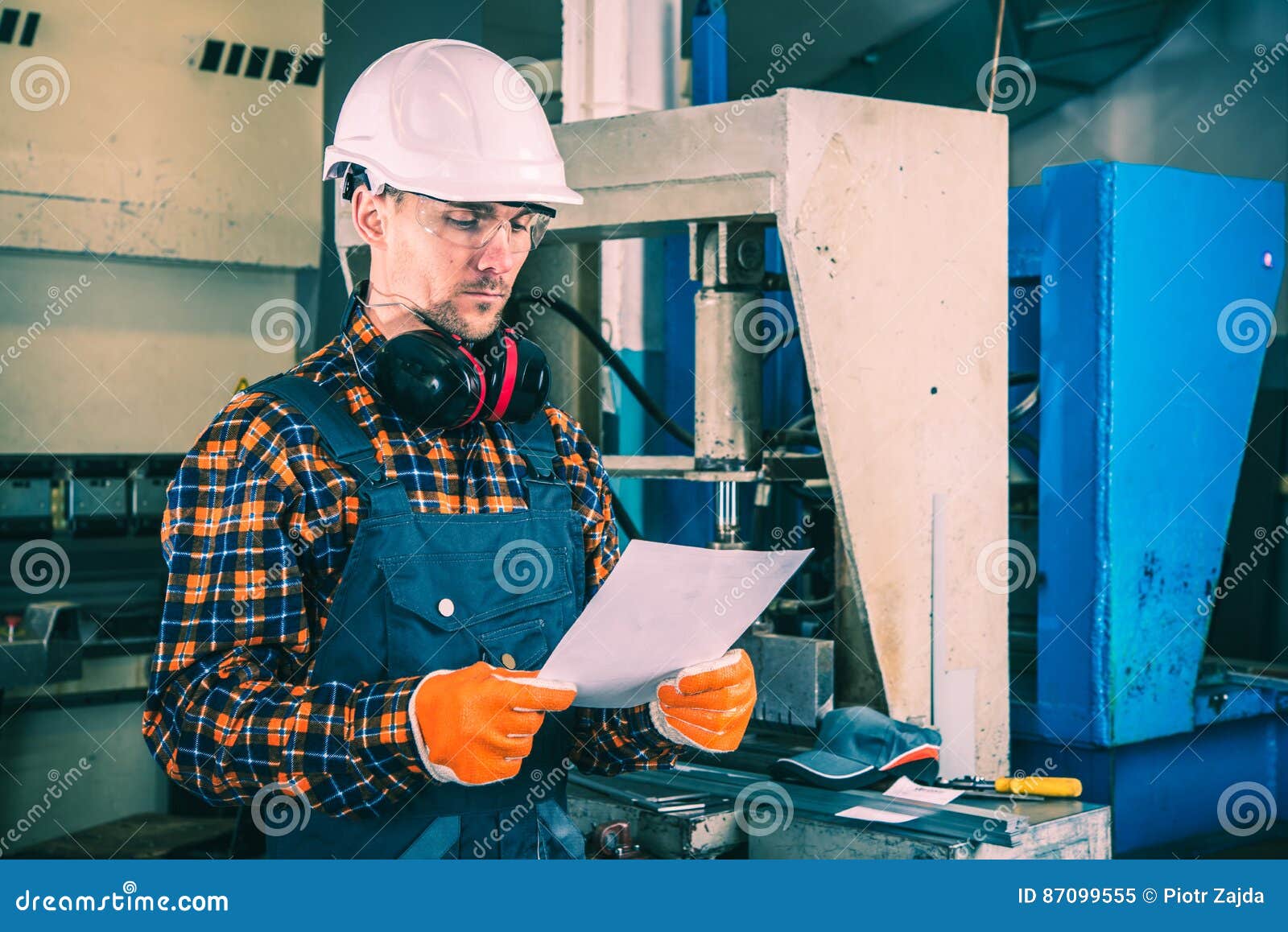 Supervising Production Line Stock Image - Image of protection, secure ...