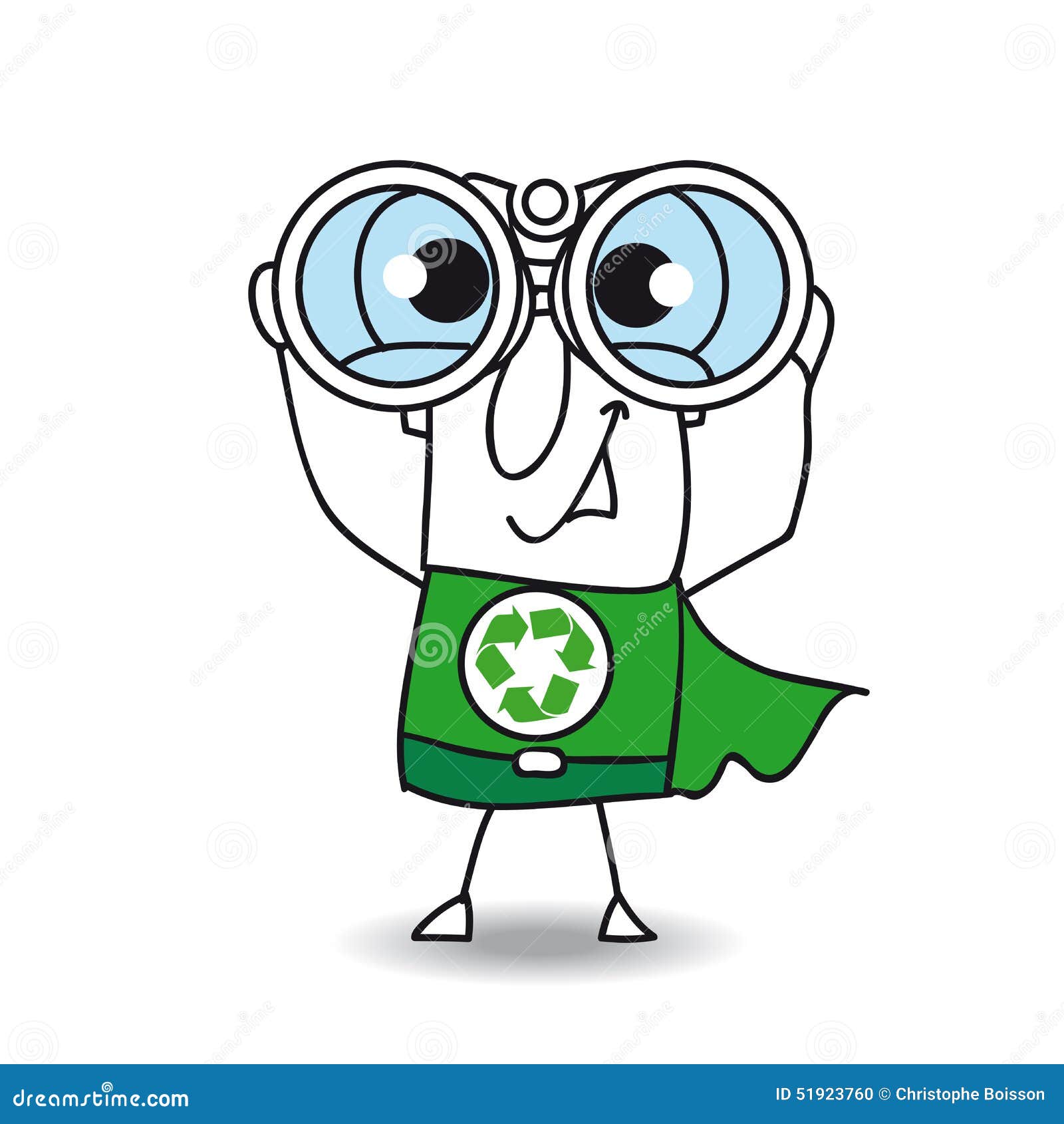 Supervision of the Eco Warrior Stock Vector - Illustration of help ...