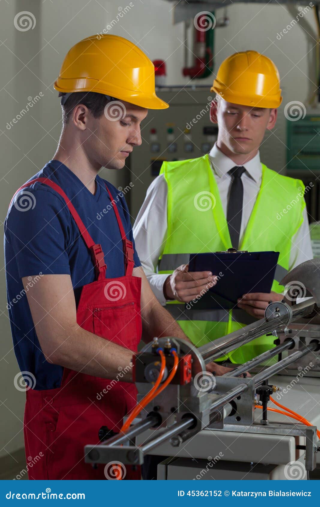 Supervision in a factory stock photo. Image of control - 45362152