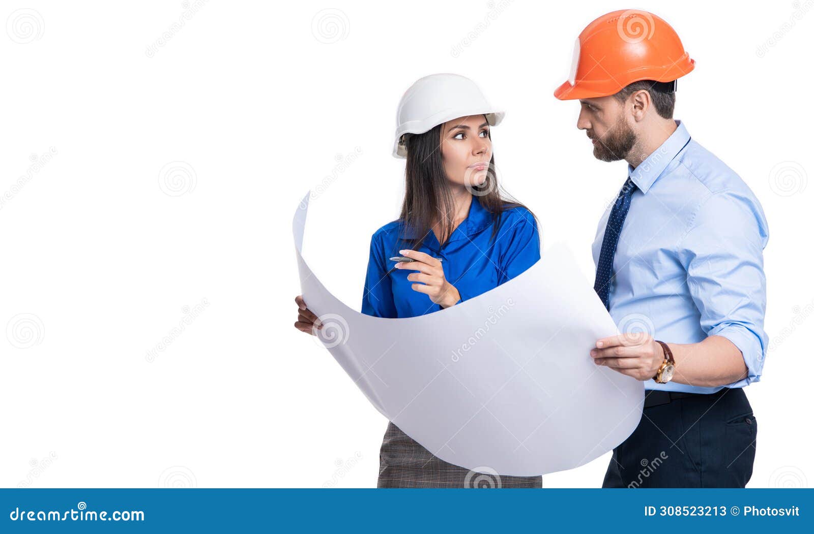 Supervisor Colleagues. Engineer Manager with Assistant Conduct ...