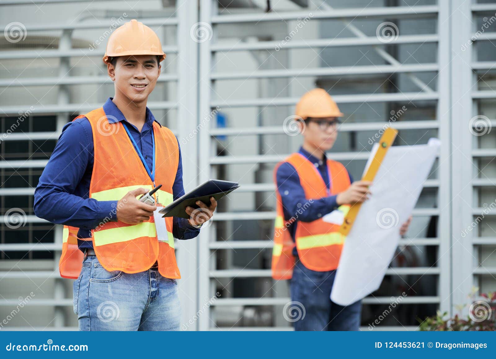 Supervisor at Construction Site Stock Image - Image of engineer ...