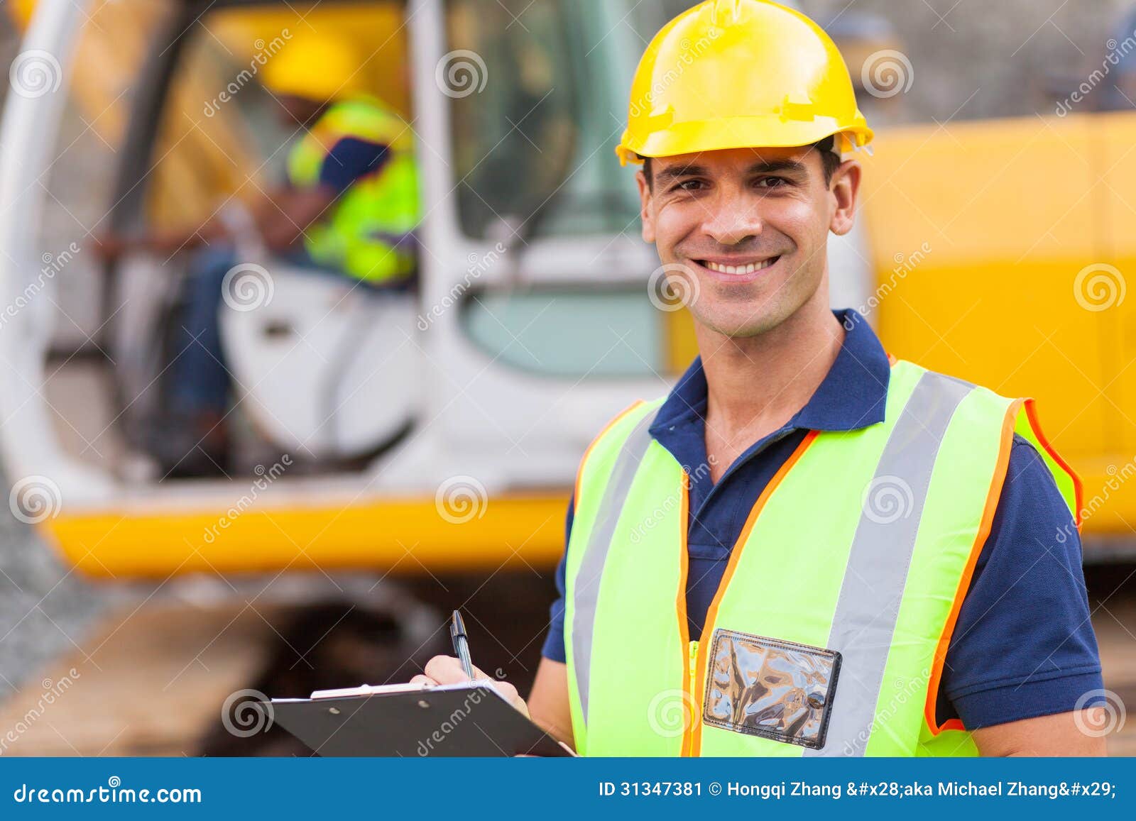 Supervisor De La Construcción De Carreteras Imagen de archivo - Imagen ...
