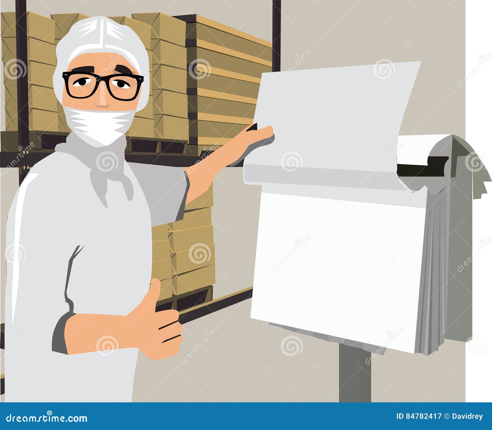 Supervisor de la industria stock de ilustración. Ilustración de ...