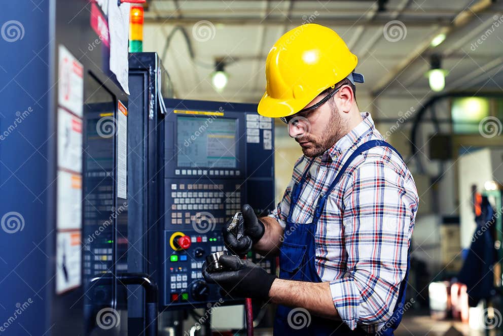 Supervisor Doing Quality Control and Production Check in Factory Stock ...