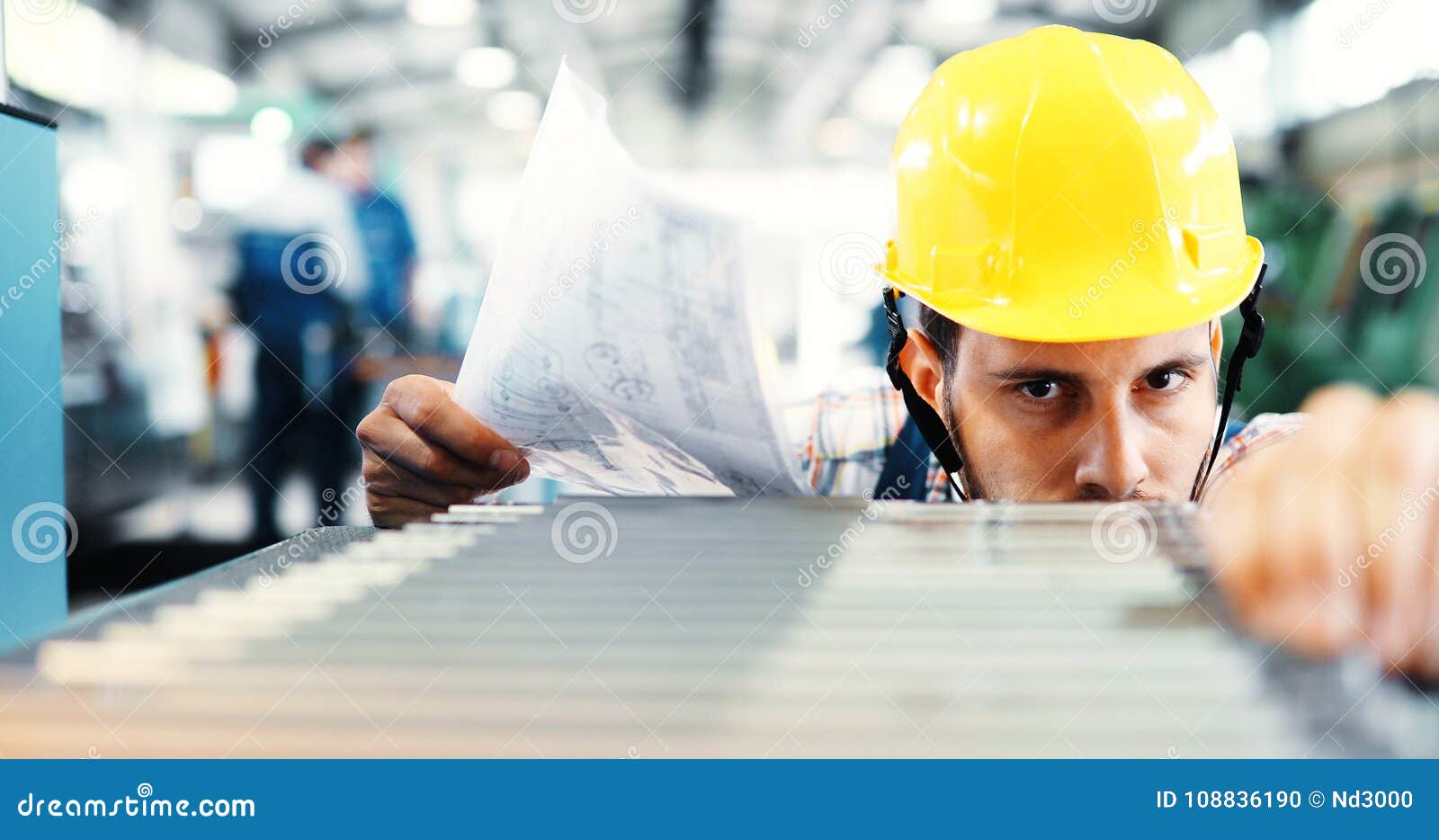 Supervisor Doing Quality Control and Pruduction Check in Factory Stock ...