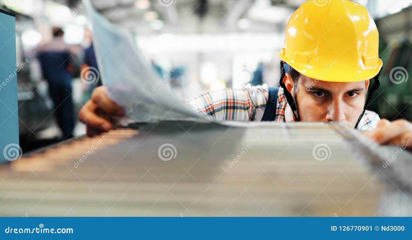 Supervisor Doing Quality Control and Pruduction Check in Factory Stock ...