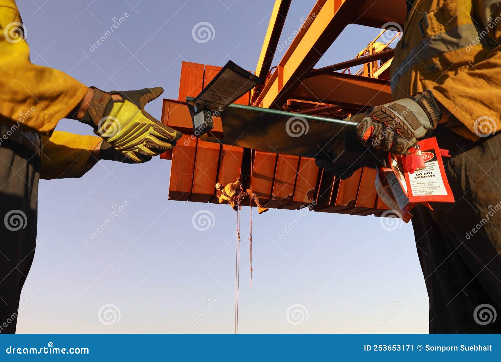 Supervisor Dress As Work Uniform Hand Over Task Safety Isolation Permit ...