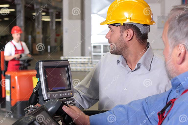 Supervisor and engineer stock photo. Image of duty, clever - 7674568