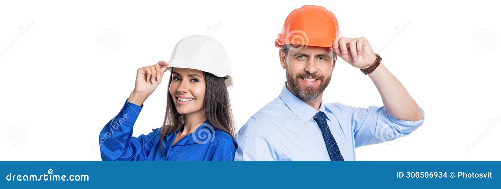 Supervisor Engineer with Blueprint. Plan Construction Project ...