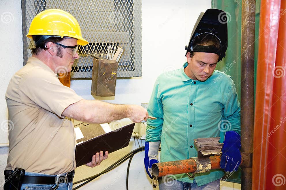 Supervisor on Factory Floor Stock Image - Image of metalwork ...